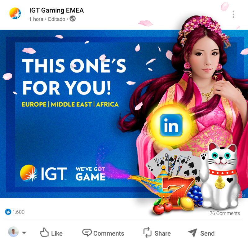Nasce IGT Gaming EMEA, il nuovo profilo LinkedIn dedicato a Europa, Medio Oriente e Africa | AGIMEG
