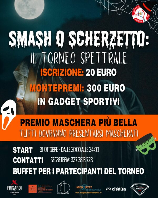 Padel Roma, notte di Halloween all’Atletico Lodigiani Padel: maschere e ...