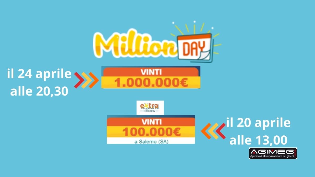 MillionDay, estrazione di oggi venerdì 31 maggio – AGIMEG